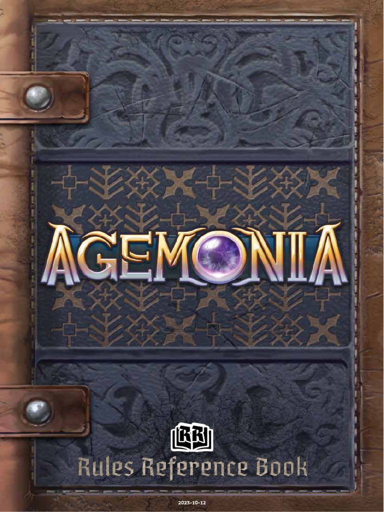 Agemonia - Rulebook | PDF