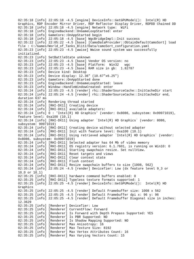 Blitz-Logs - 20240117220517 Segunda Parte | PDF | Rendering (Computer Graphics) | Device Driver