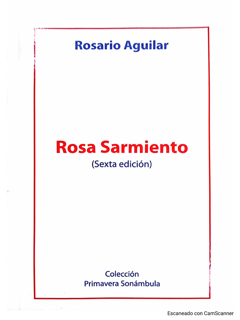 Rosa Sarmiento de Rosario Aguilar | PDF