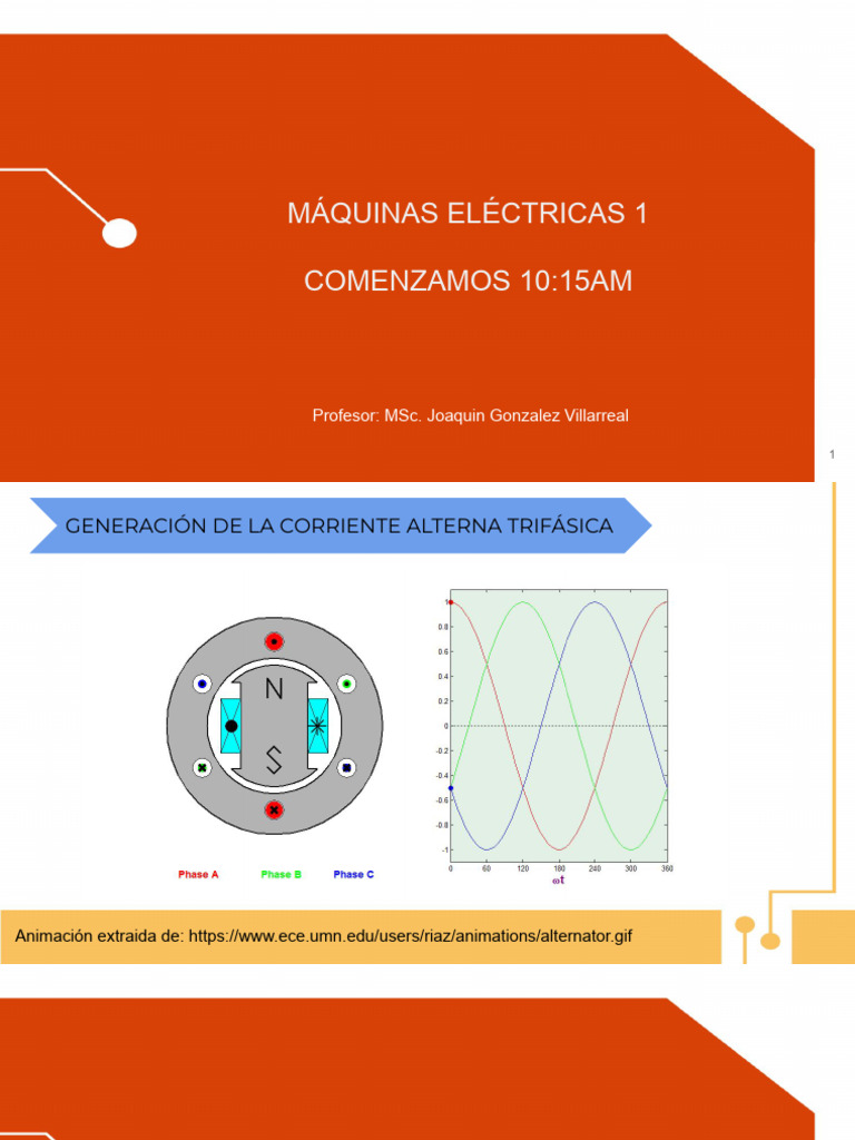 SEMANA 5 MÁQUINAS ELÉCTRICAS 2023-2 | PDF | Inductor | Generador eléctrico
