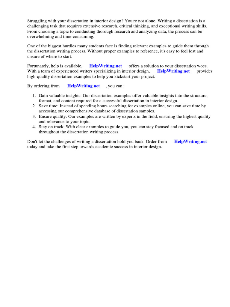 Dissertation Interior Design Examples | PDF | Thesis | Interior Design