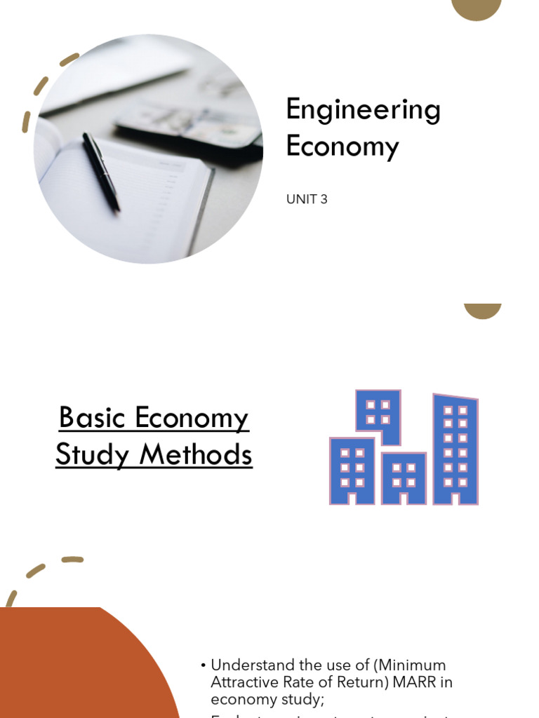 UNIT 3 Basic Economy Study Methods | PDF | Depreciation | Internal Rate ...