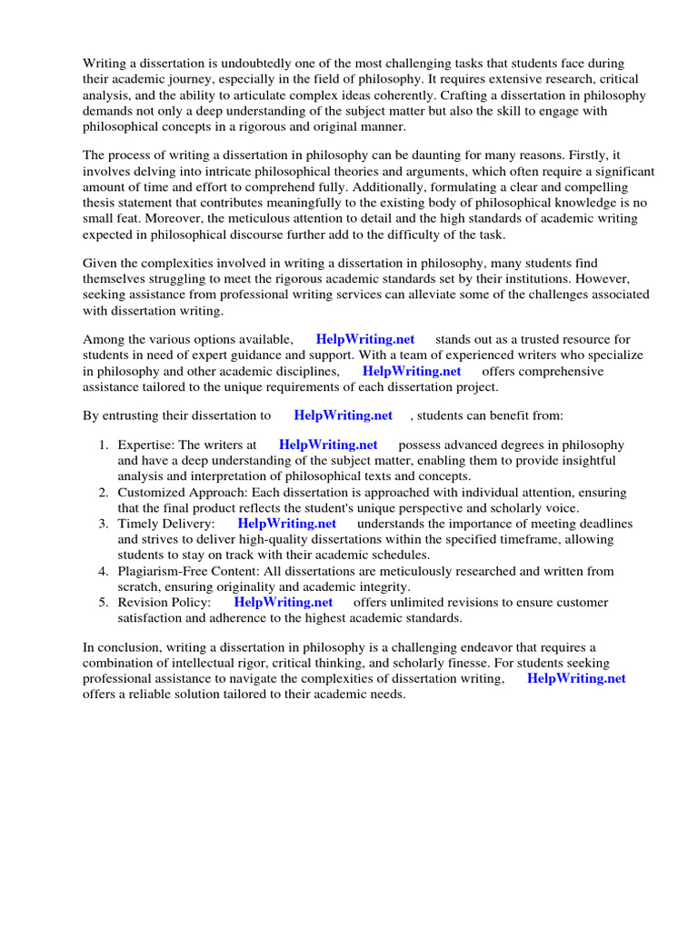 Dissertation Payante Philosophie | PDF | Thesis | Expert