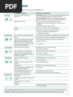 ABCDE-Approach OSCE-Checklist | PDF | Diseases And Disorders | Medicine