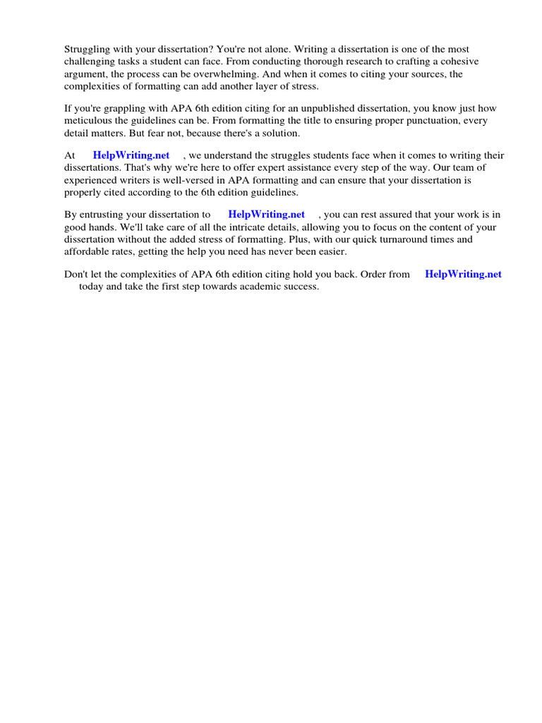 Dissertation Help for Students | PDF | Apa Style | Citation