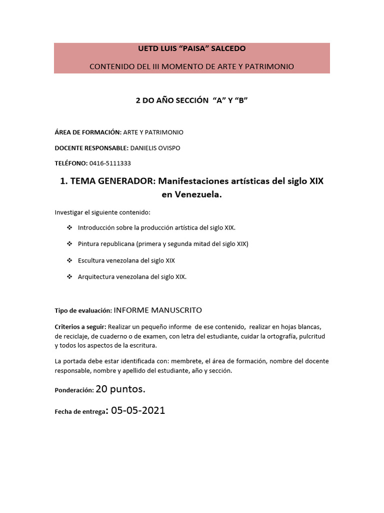 Arte y Patrimonio 2do | PDF | Romanticismo | Estilo