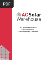 Solarpv Checklist | PDF | Photovoltaic System | Photovoltaics