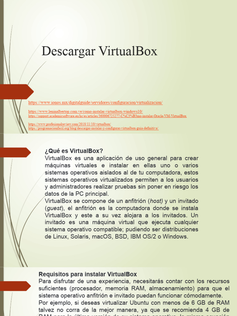 Instalación de VirtualBox | PDF | Computación de 64 bits | Mac OS