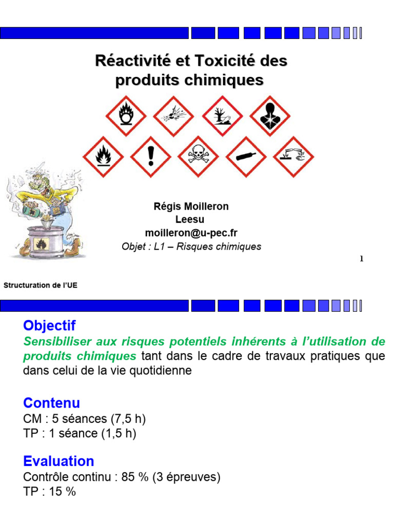 CM 1 Introduction - Risques Chimiques | PDF