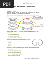 Planetary Orbit Simulator | PDF | Orbit | Velocity