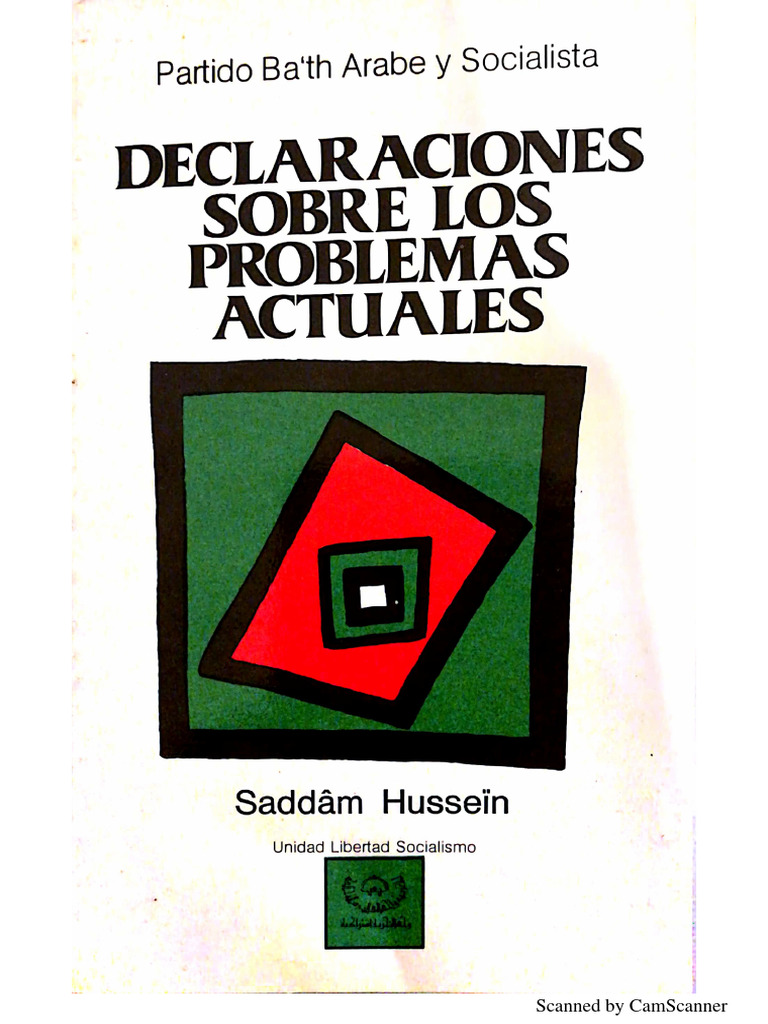 Declaraciones Sobre Problemas Actuales - Saddam Hussein | PDF