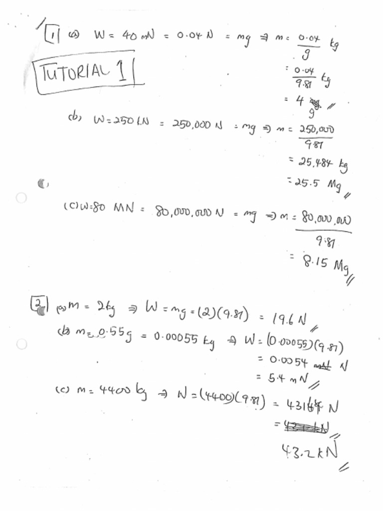 Tut 1 Solution | PDF