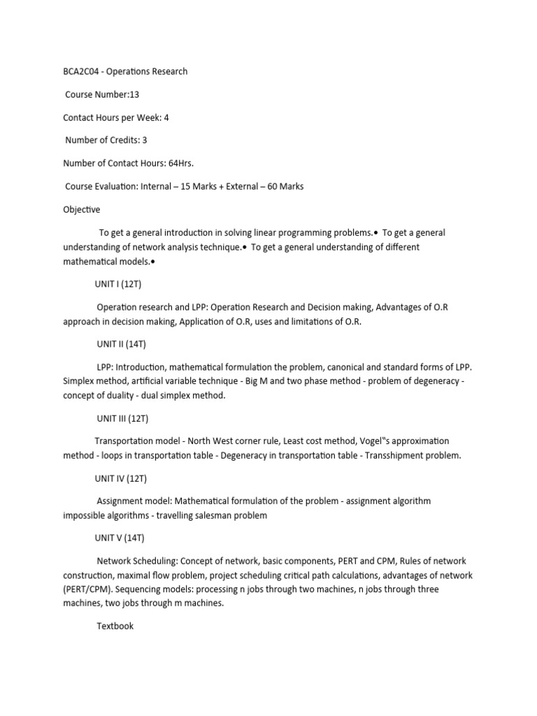 II Bca or Syllabus | PDF