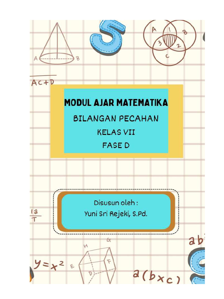 Modul Ajar Matematika - Modul Ajar Matematika Kelas VII Bilangan Pecahan - Fase D | PDF | Karier ...