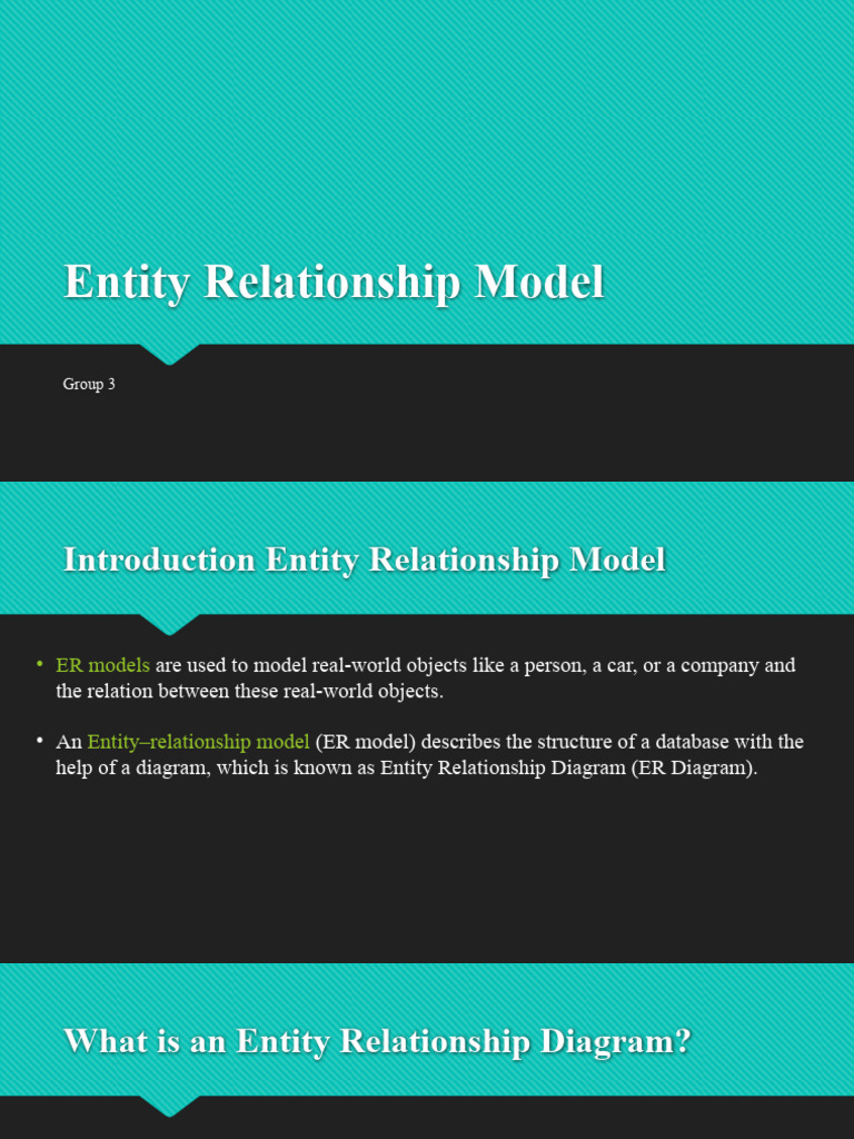Entity Relationship Model Pdf Conceptual Model Databases