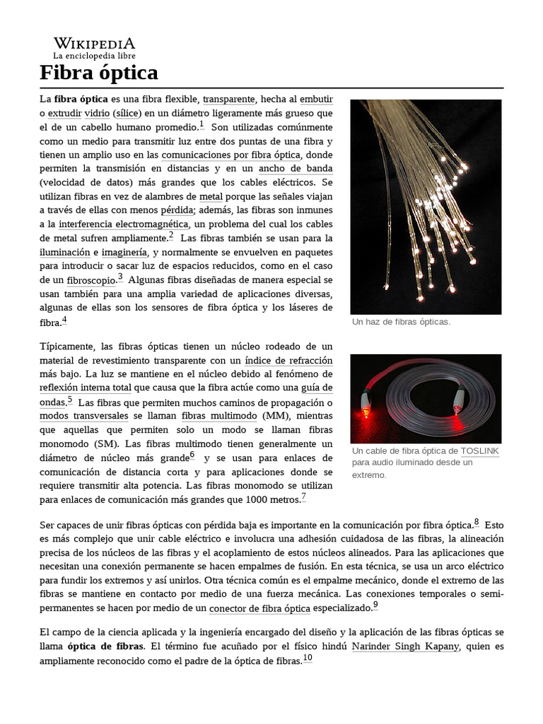 Fibra_óptica | PDF | Fibra óptica | Óptica
