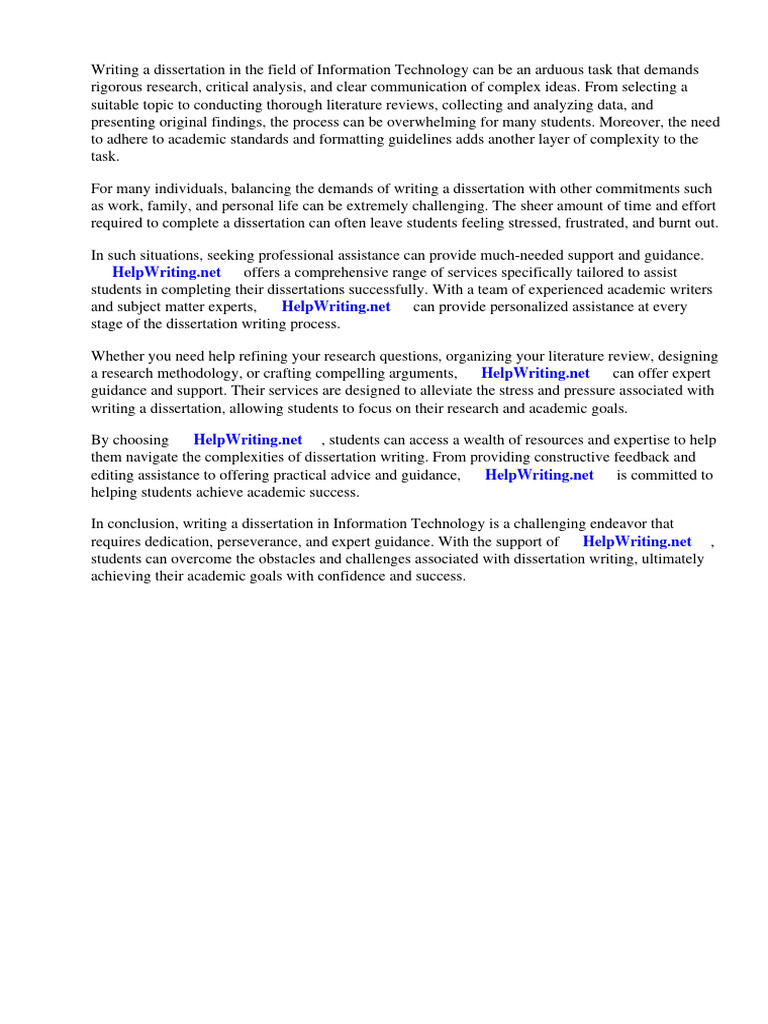 Sample Dissertation Information Technology | Download Free PDF | Forecasting | Information