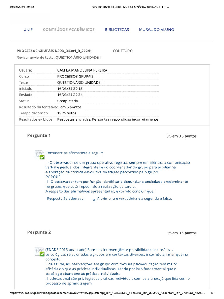 Questionario II | PDF