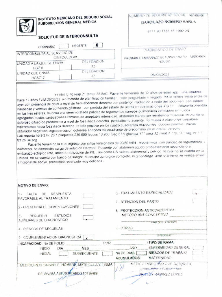 4308 envío formato imss | PDF | La salud de la mujer | Enfermedades y ...