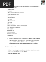 Sample Weather Report Script | PDF | Monsoon | Rain