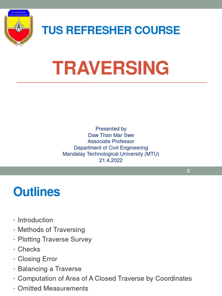 Traversing (Surveying) | PDF | Surveying | Angle