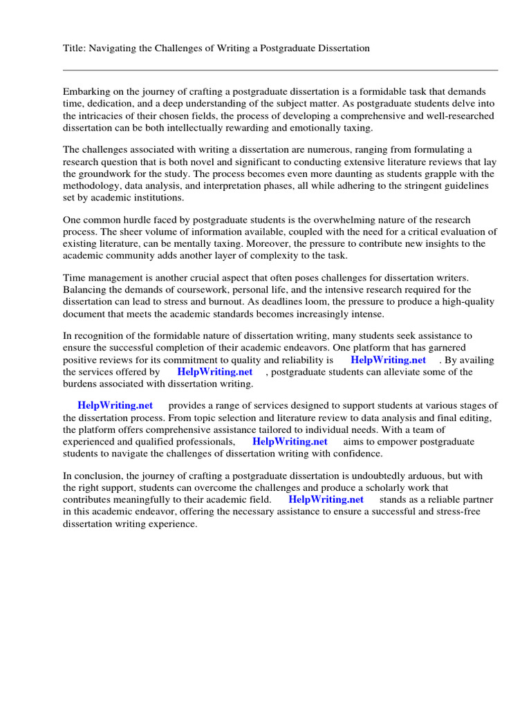 Postgraduate Dissertation Guidelines | Download Free PDF | Thesis | Brand