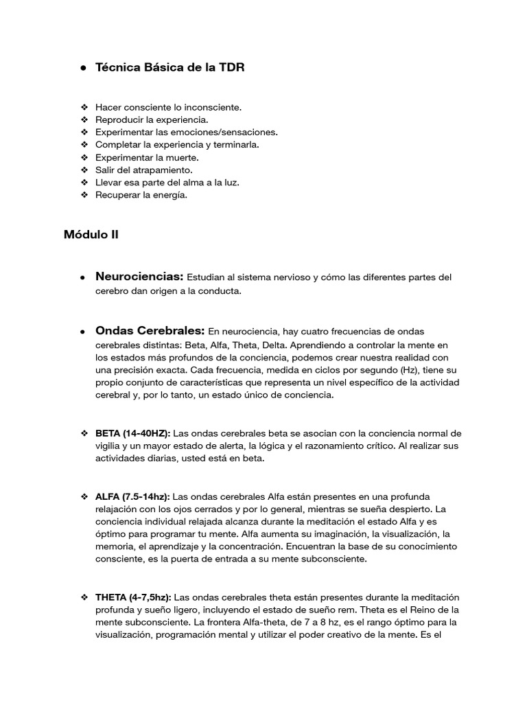 Manual MOD 2 | PDF | Hipnosis | Conciencia