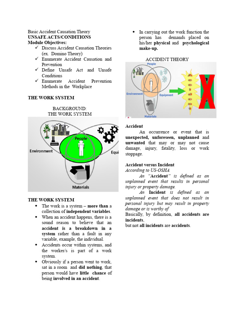 Basic Accident Causation Theory | Download Free PDF | Causality | Safety