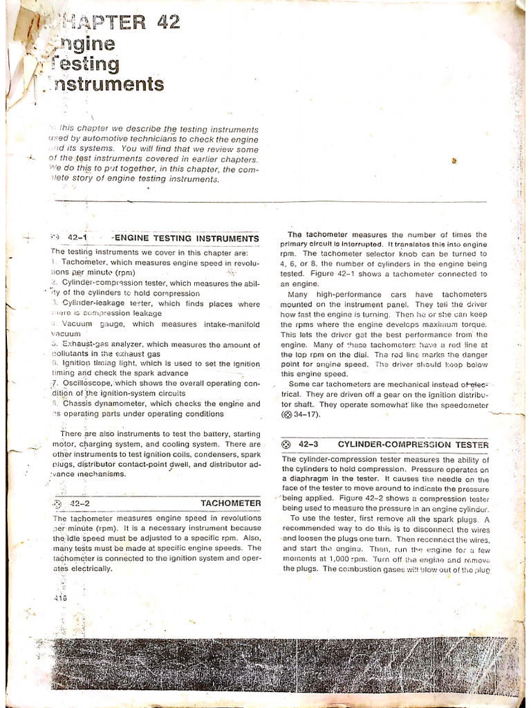 ATE 504 - Engine Testing Instruments | PDF