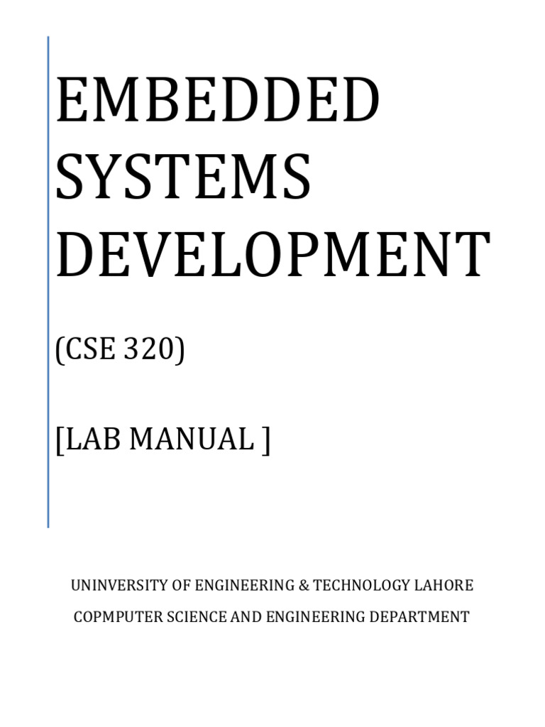 New Embedded Manual 2020 | PDF | Manufactured Goods | Computer Engineering