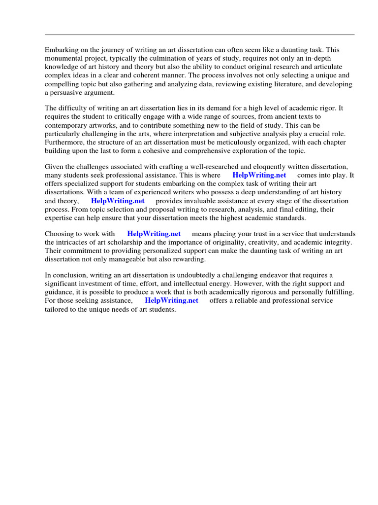 Art Dissertation Layout | PDF | Thesis