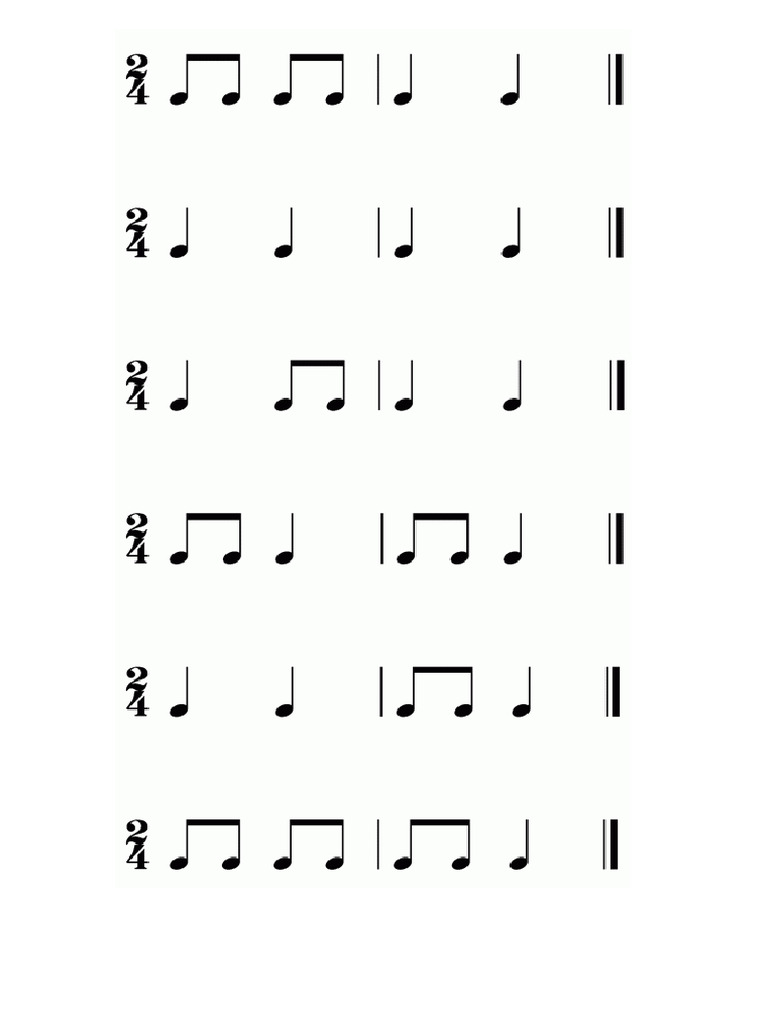 Ejercicio ritmico 6 | PDF Ejercicio ritmico 6 | PDF