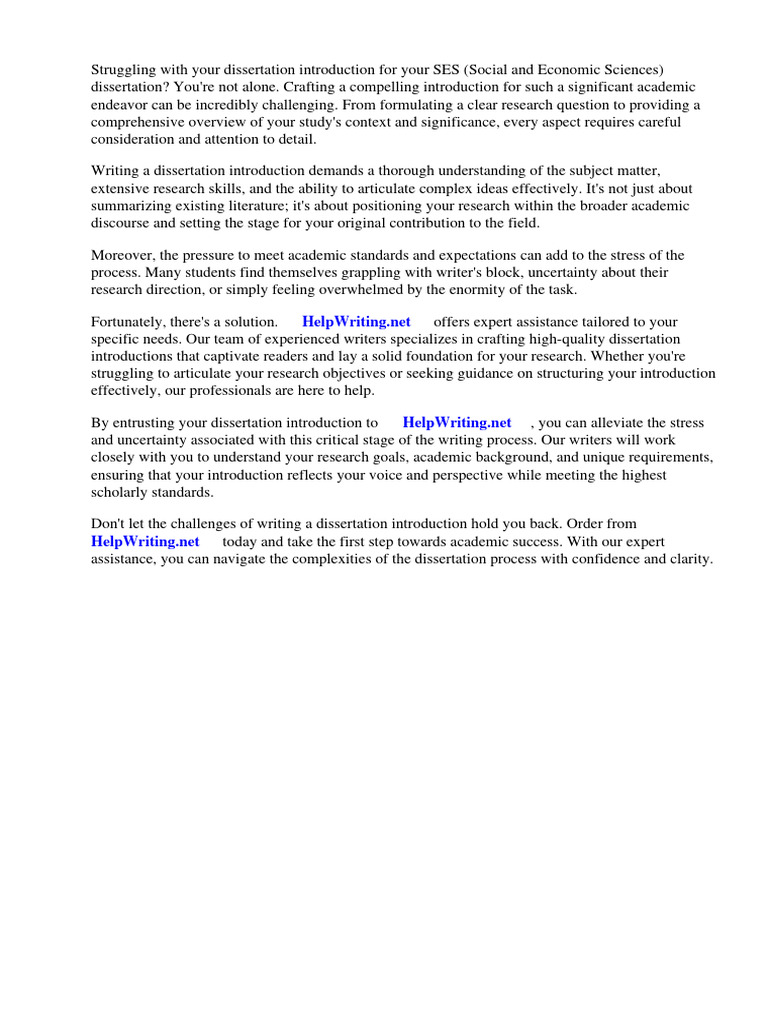 Introduction Dissertation Ses | PDF | Thesis | Refinancing