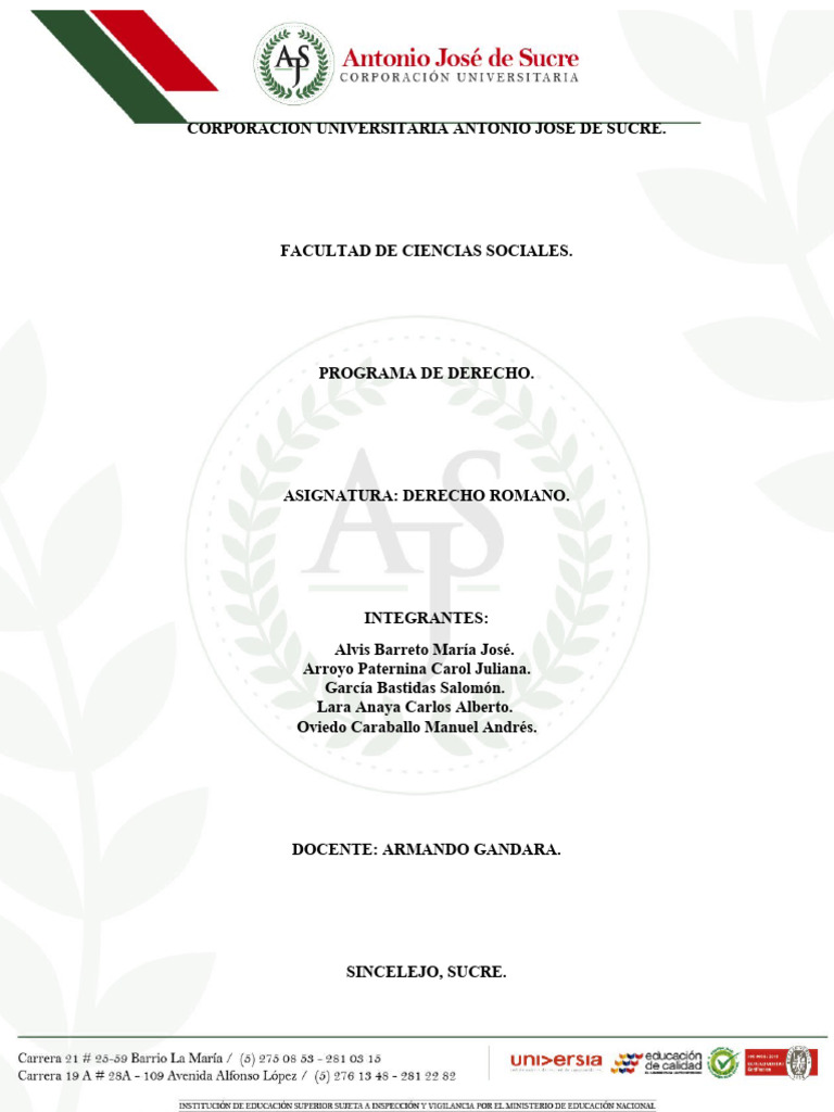 Derecho Romano: Sui Iuris y Alieni Iuris | PDF | Propiedad | Roma antigua