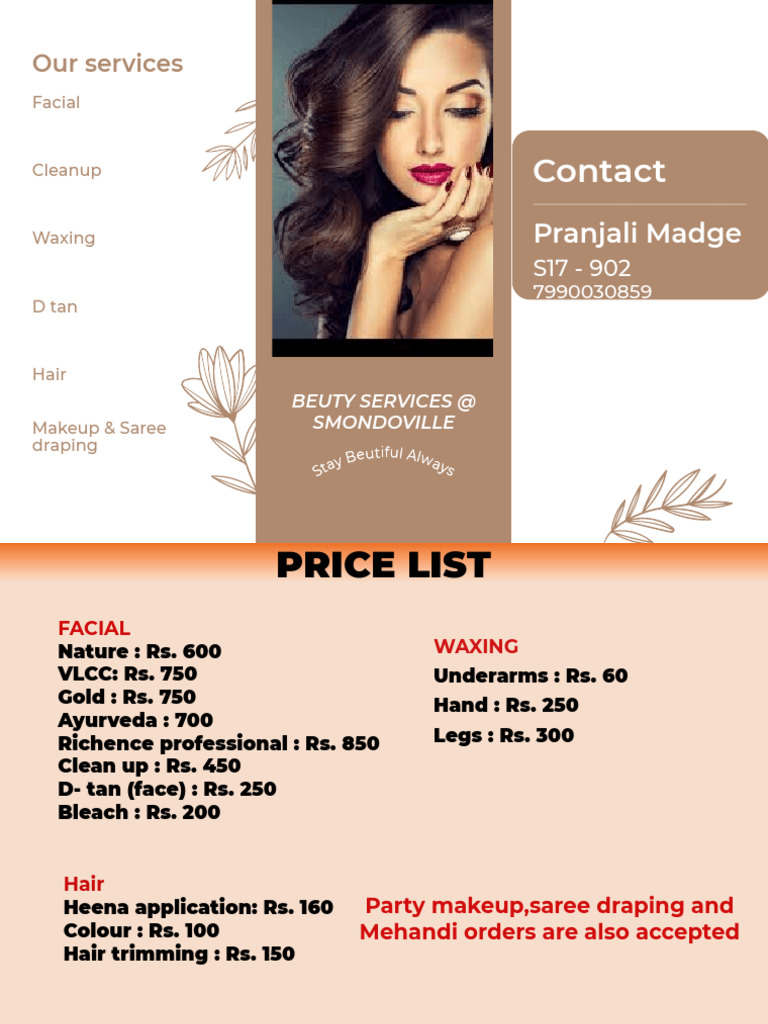 Beuty Services Pranjali | PDF