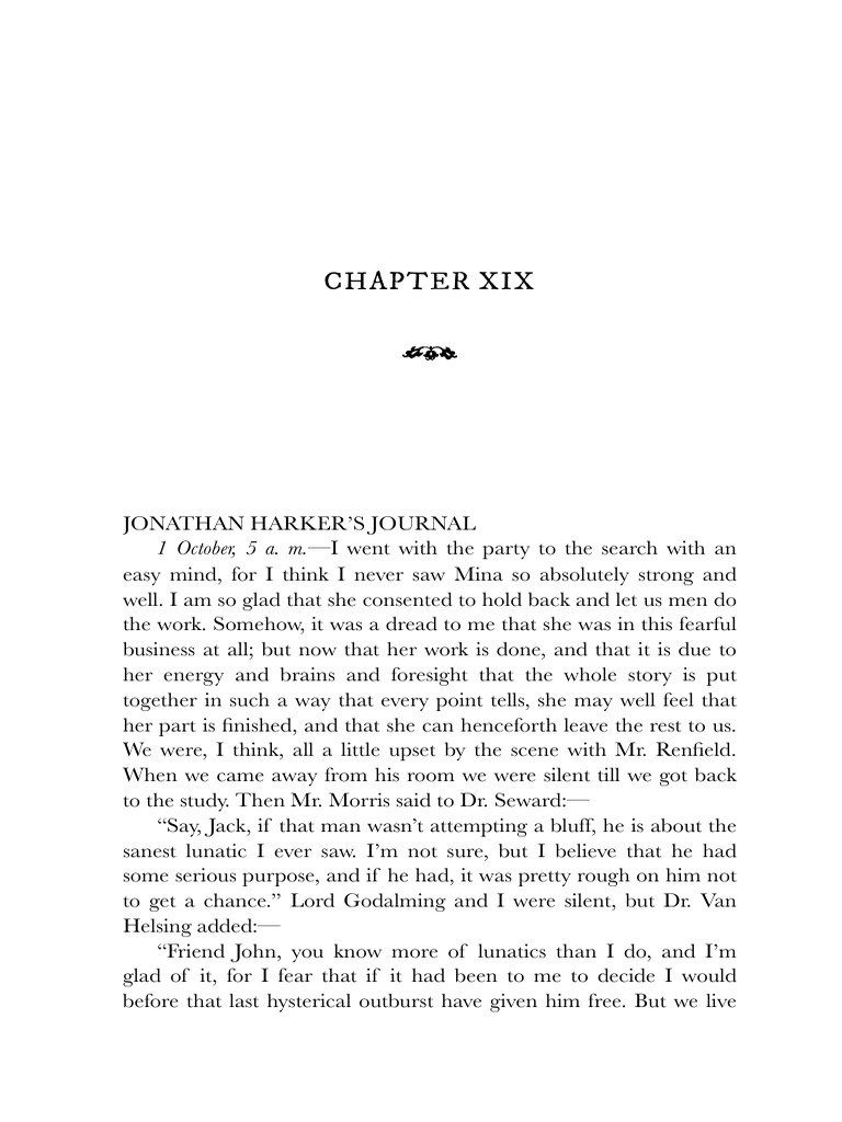 Chapter XIX of Dracula | PDF | Mina Harker Chapter XIX of Dracula | PDF | Mina Harker
