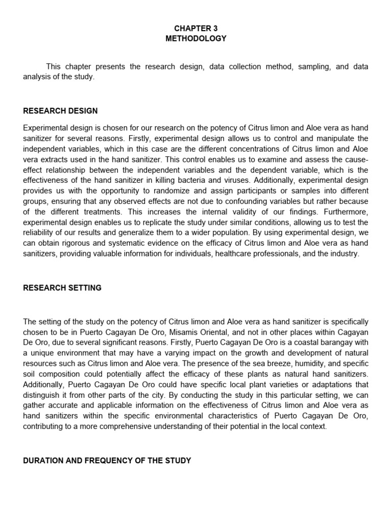 Chapter 3 Experimental | PDF | Experiment | Design Of Experiments