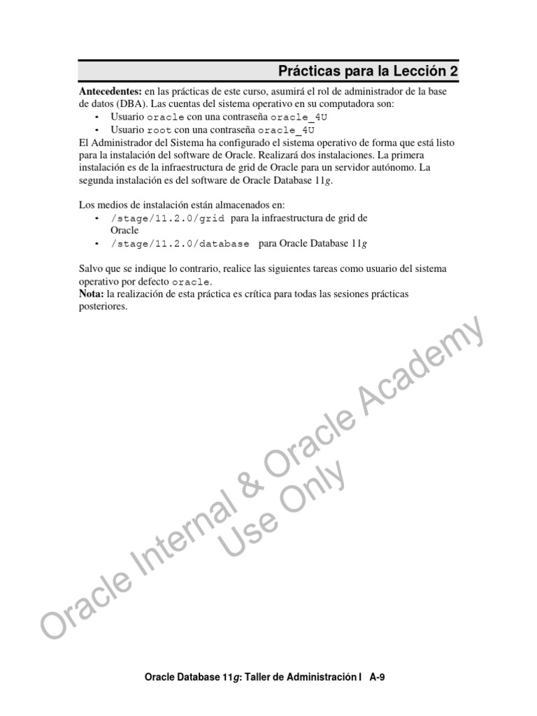 Instalación Oracle Grid y ASM | PDF | Usuario (informática) | Oracle Corporation