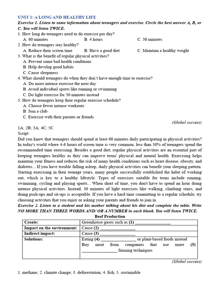 BT Nghe TA11 | PDF | Mental Disorder | Mental Health