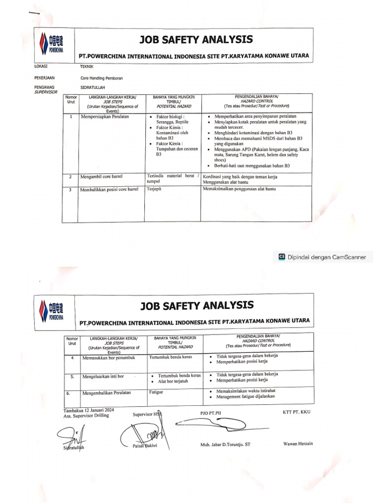 Core Handling Pemboran | PDF