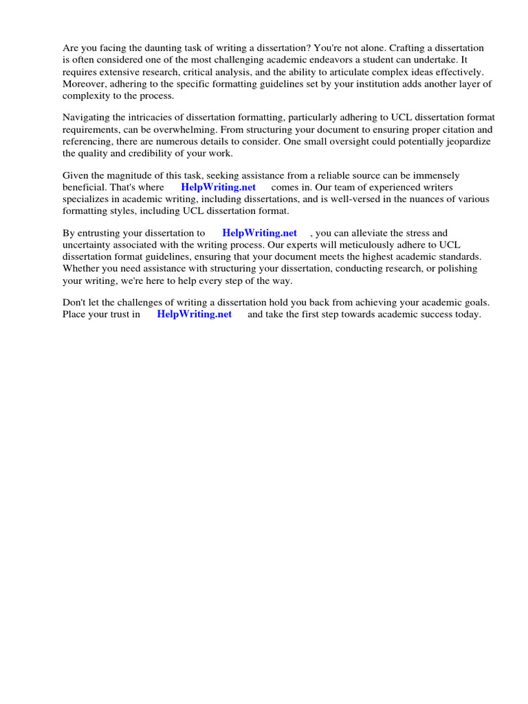 Ucl Dissertation Format | PDF | Mental Disorder | Psychiatry