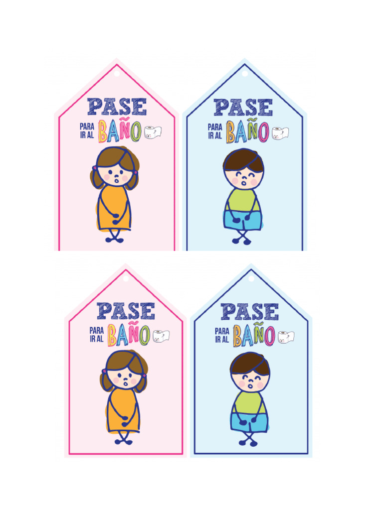 Pase para el baño 1ro b | PDF
