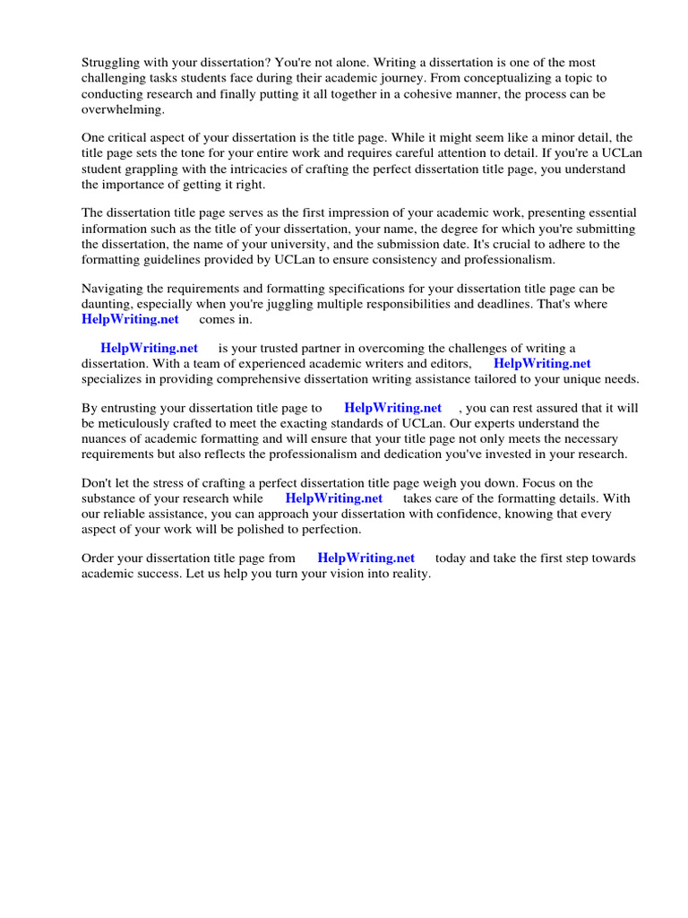 Dissertation Title Page Uclan | Download Free PDF | Thesis | Social Media