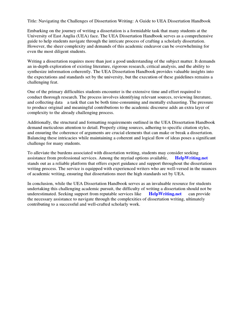 Uea Dissertation Handbook | PDF | Popular Culture & Media Studies | Social Media