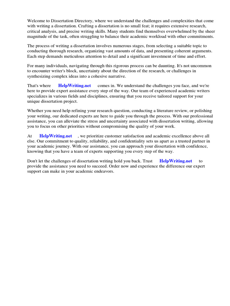 Dissertation Directory | PDF