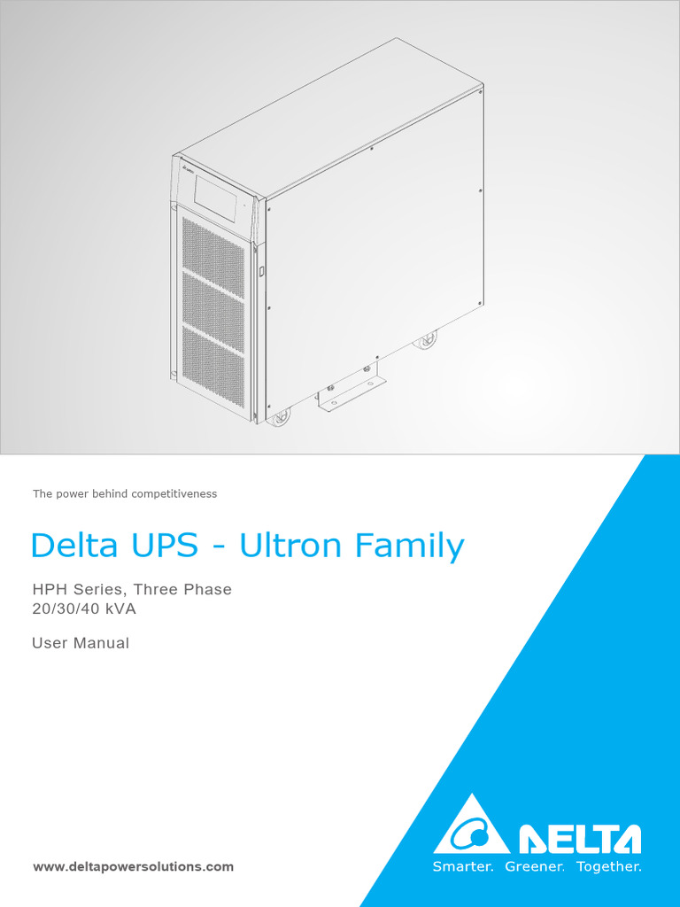 Manual UPS HPH Gen2!20!40kVA en Us 1 | PDF | Power Inverter | Usb