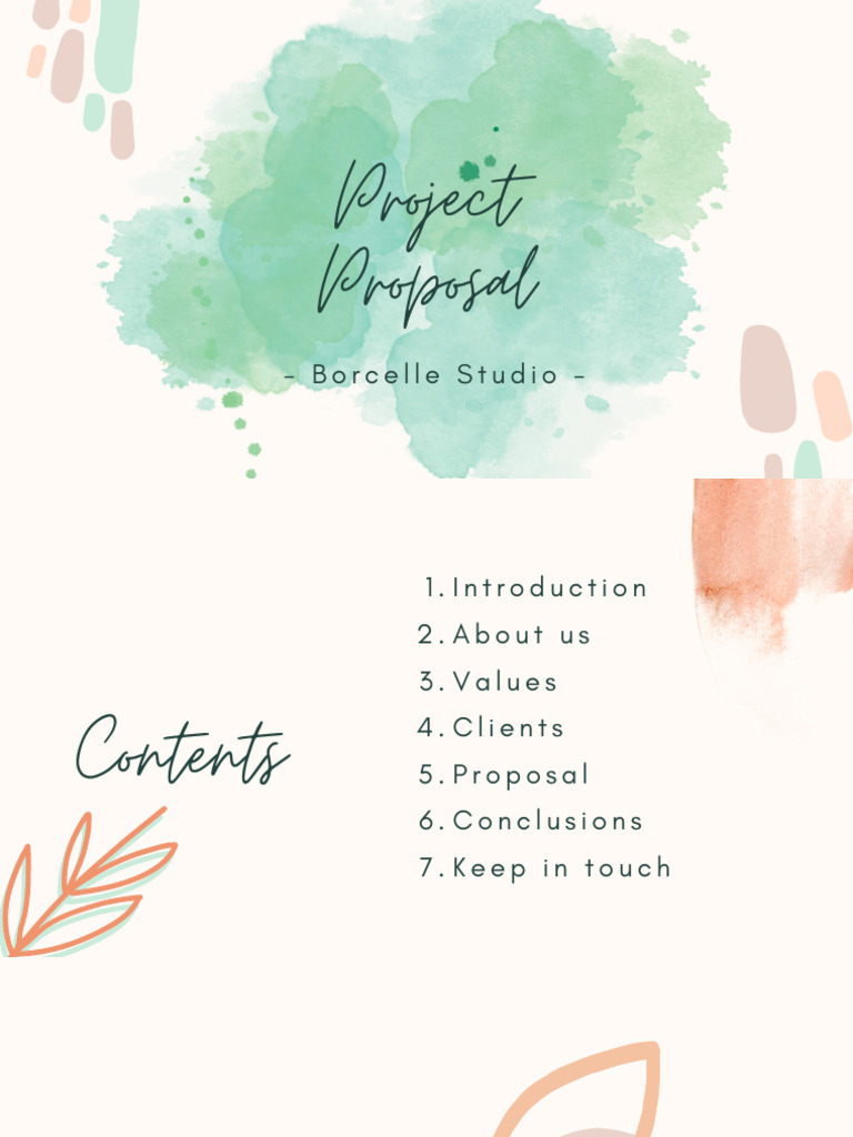 Borcelle Studio Project Proposal | PDF