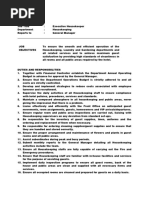 Housekeeping Organizational Chart | PDF