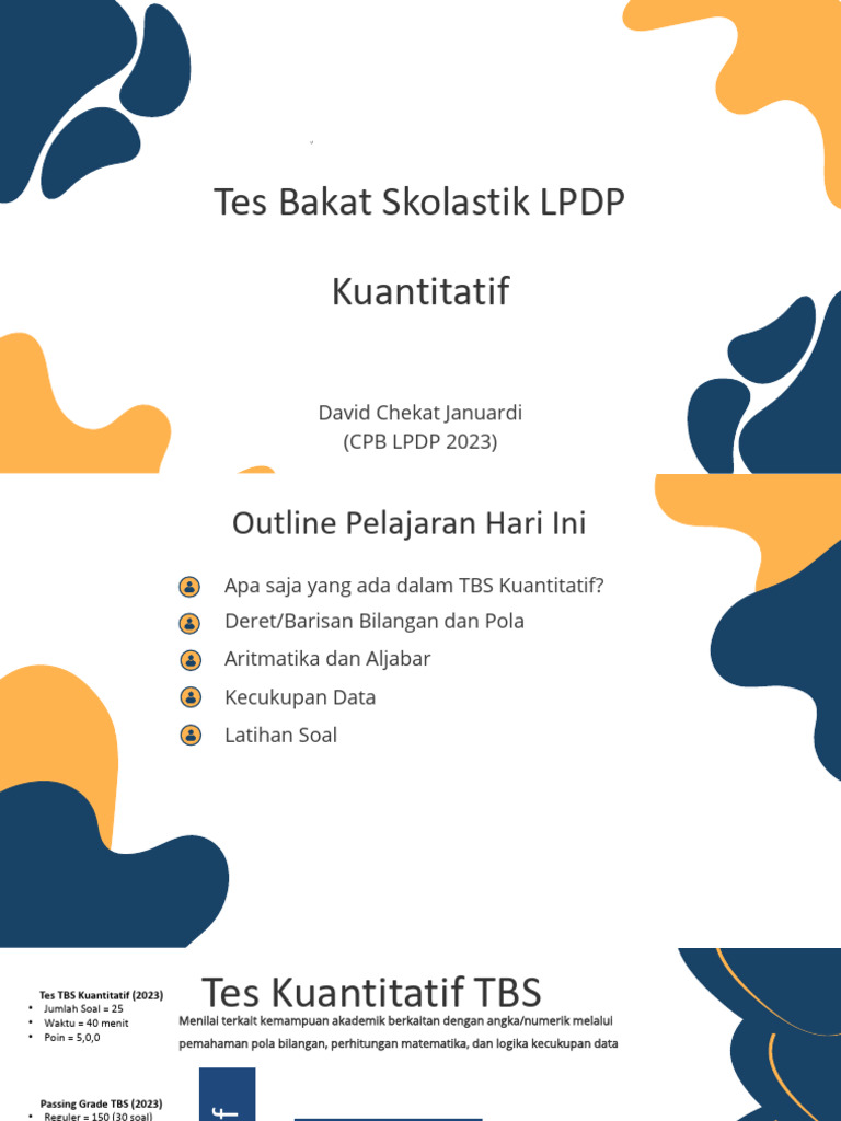 Kuantitatif TBS LPDP After Class | PDF