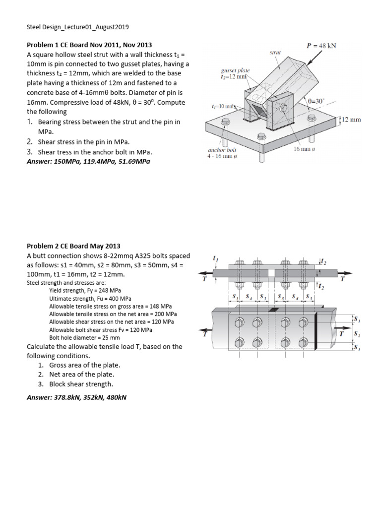 PS Steel - Set 1 | PDF | Screw | Beam (Structure)